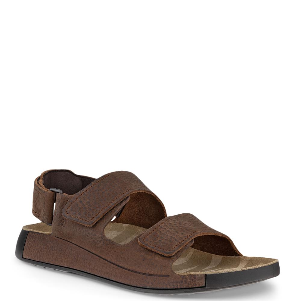 ECCO MENS COZMO ANKLE STRAP SANDAL - COCOA BROWN | Paul Byron Shoes ...