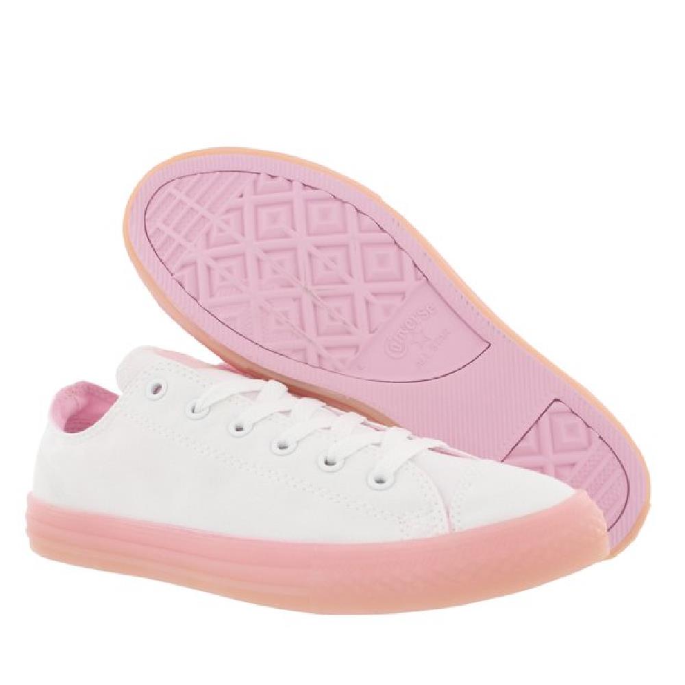CONVERSE GIRLS TIE CTAS OX - WHITE PINK | Paul Byron Shoes | Ireland