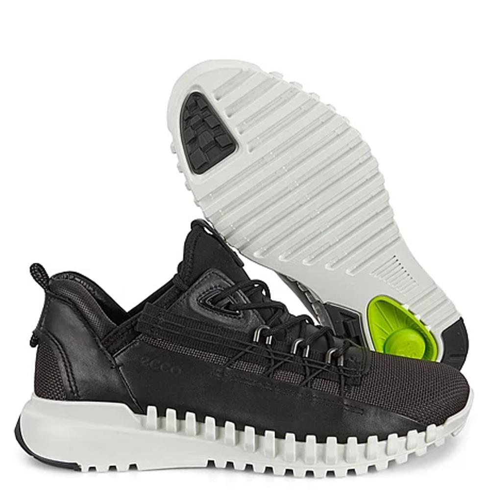 ECCO MENS FLEX LACE TRAINER - BLACK | Paul Byron Shoes | Ireland