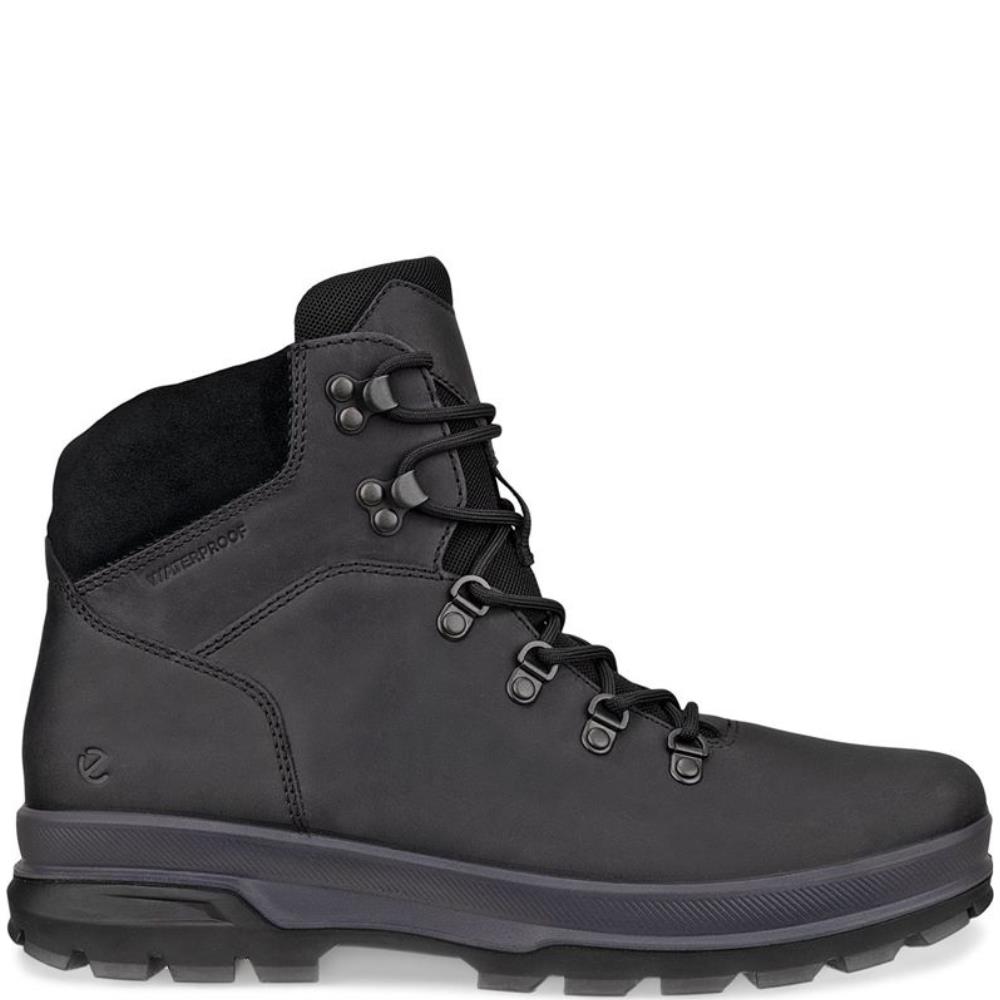 ECCO MENS WATERPROOF TRACK LACE BOOT - BLACK | Paul Byron Shoes | Ireland