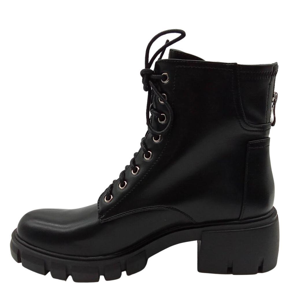 REDZ WOMENS 8 EYE LACE BOOT - BLACK | Paul Byron Shoes | Ireland