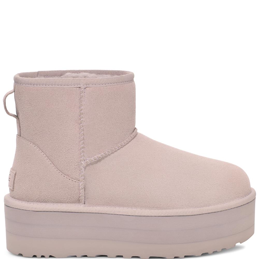 UGG WOMENS PLATFORM ANKLE BOOT - PALE SMOKE | Paul Byron Shoes | Ireland