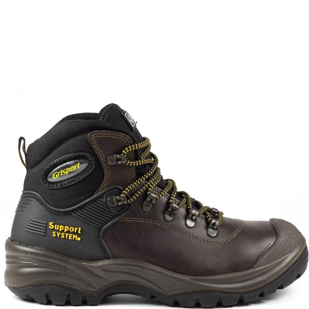GRISPORT MENS S3 SAFETY LACE BOOT - BROWN | Paul Byron Shoes | Ireland