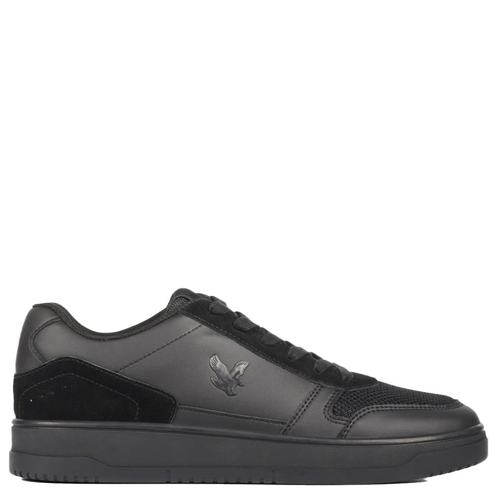 LYLE & SCOTT MENS LACE TRAINER - BLACK | Paul Byron Shoes | Ireland