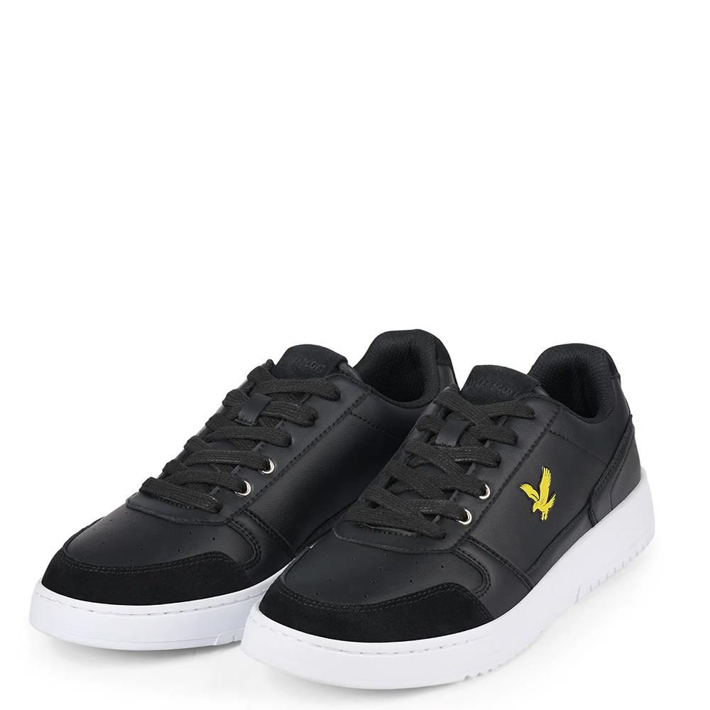 LYLE & SCOTT MENS LACE TRAINER - BLACK WHITE | Paul Byron Shoes | Ireland
