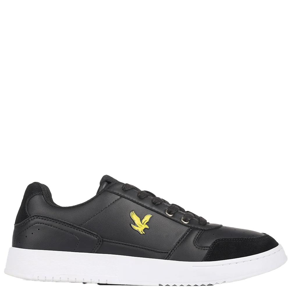 LYLE & SCOTT MENS LACE TRAINER - BLACK WHITE | Paul Byron Shoes | Ireland
