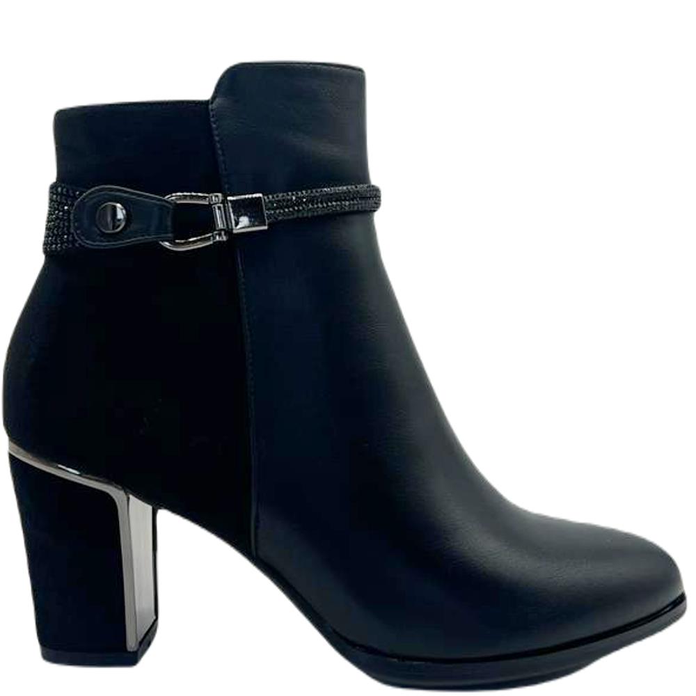 REDZ WOMENS ZIP ANKLE BOOT - BLACK | Paul Byron Shoes | Ireland
