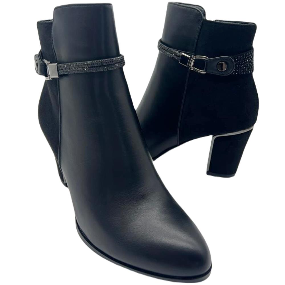 REDZ WOMENS ZIP ANKLE BOOT - BLACK | Paul Byron Shoes | Ireland