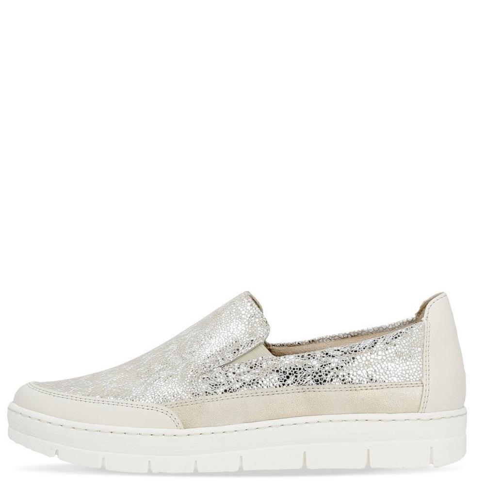 REMONTE WOMENS SLIP ON SHOE - METALLIC | Paul Byron Shoes | Ireland