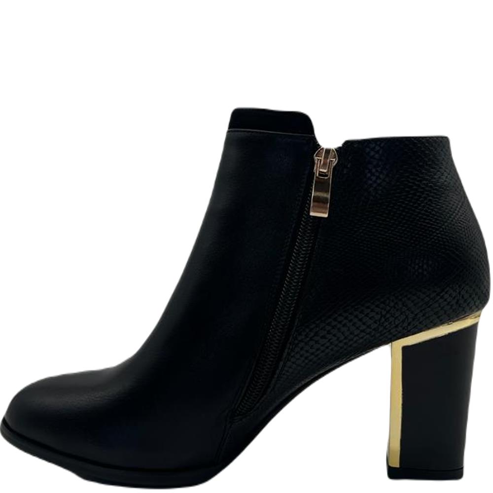 REDZ WOMENS ZIP ANKLE BOOT - BLACK | Paul Byron Shoes | Ireland