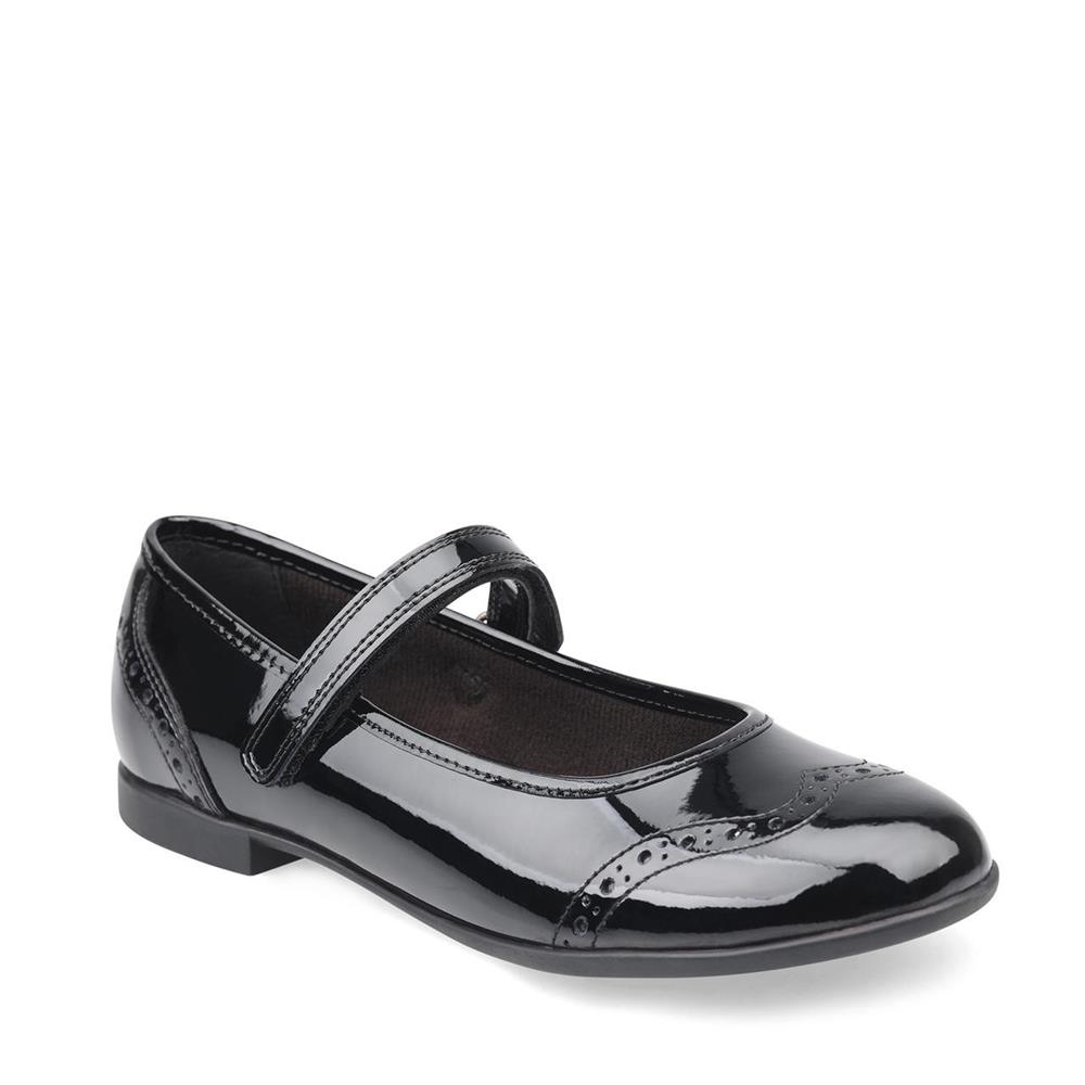 ANGRY ANGELS GIRLS VELCRO STRAP SHOE - BLACK PATENT | Paul Byron Shoes ...