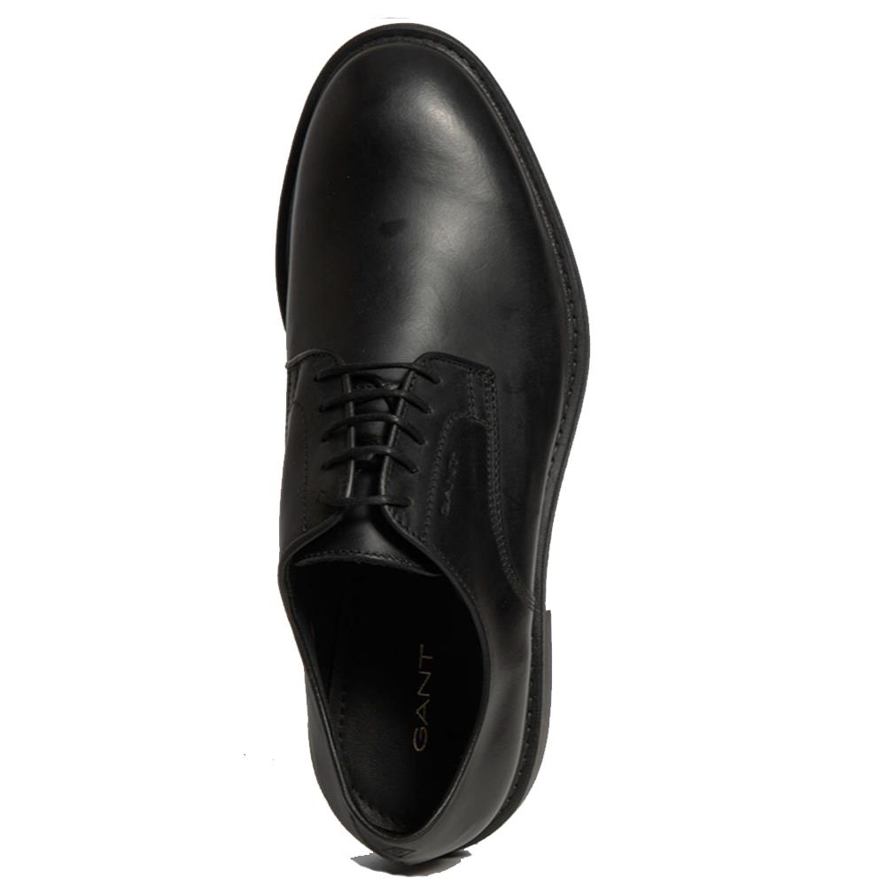 GANT MENS LACE SHOE - BLACK LEATHER | Paul Byron Shoes | Ireland