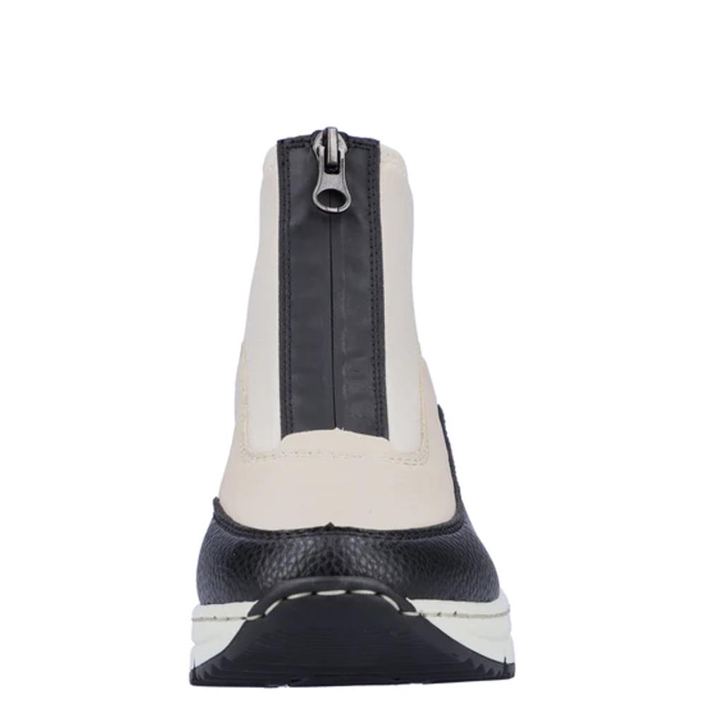 RIEKER WOMENS WEDGE ZIP ANKLE BOOT - BEIGE MULTI | Paul Byron Shoes ...