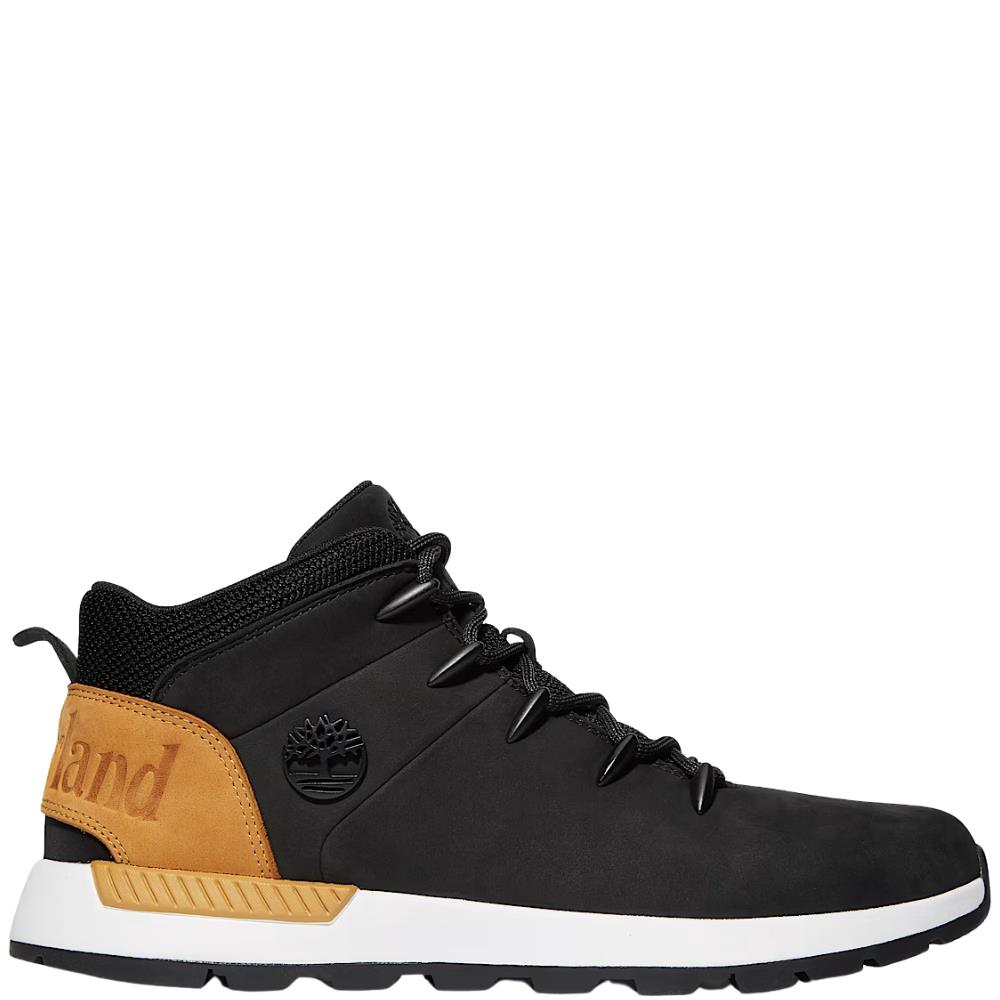 TIMBERLAND MENS MID LACE ANKLE BOOT - BLACK TAN | Paul Byron Shoes ...