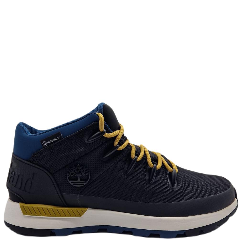 TIMBERLAND MENS WATERPROOF MID LACE BOOT - BLACK BLUE | Paul Byron ...