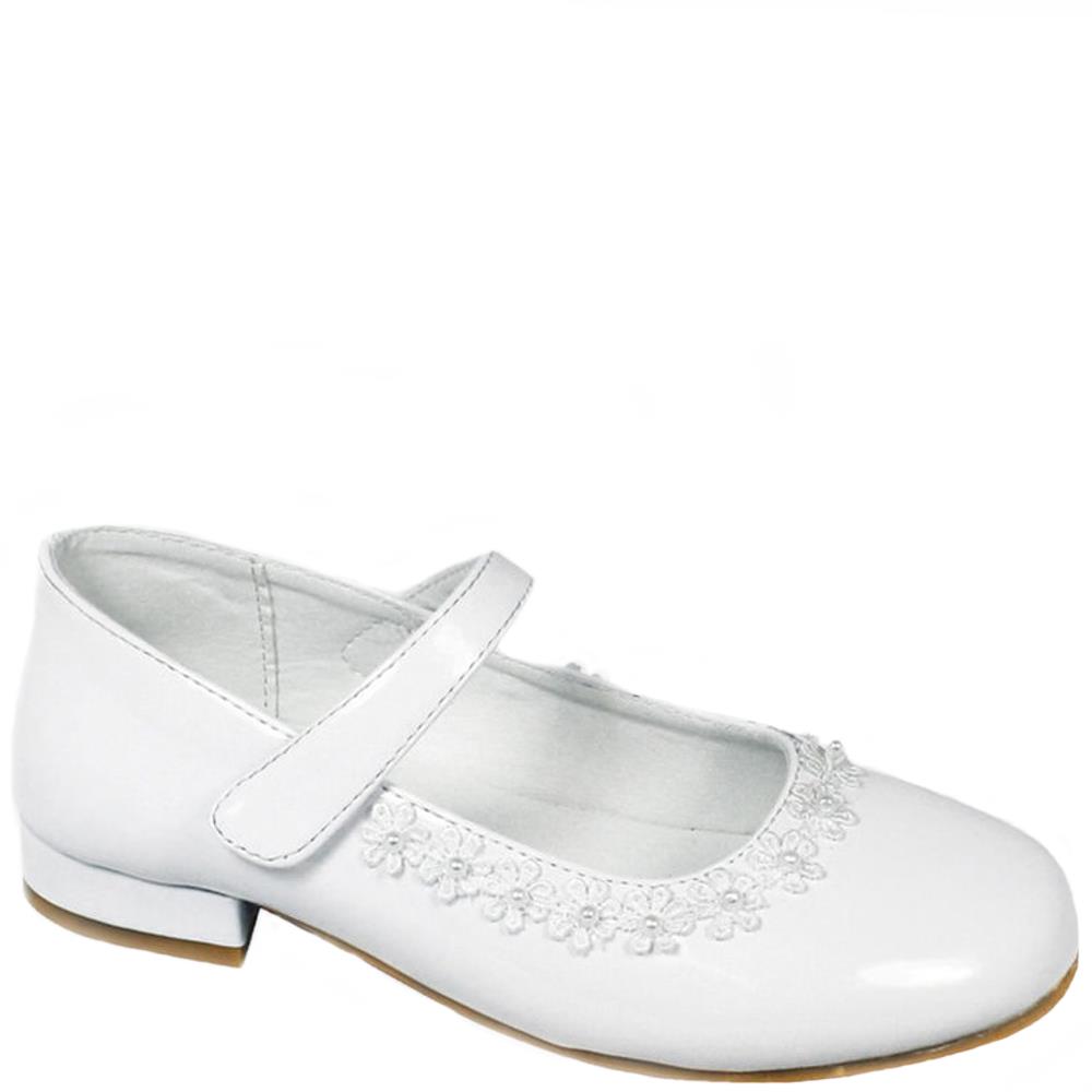 DUBARRY GIRLS STRAP COMMUNION SHOE - WHITE PATENT | Paul Byron Shoes ...