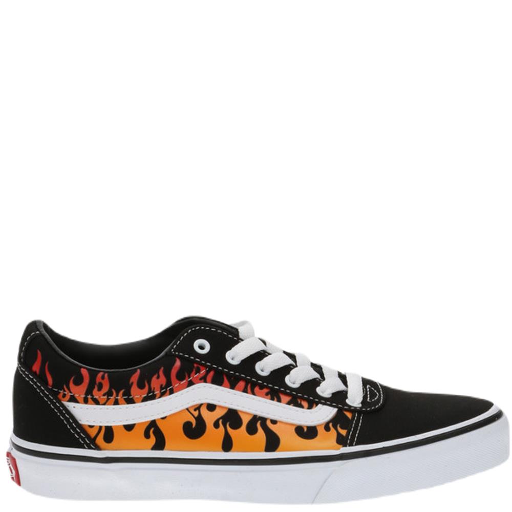 VANS KIDS WARD FLAME LACE TRAINER - BLACK WHITE | Paul Byron Shoes ...