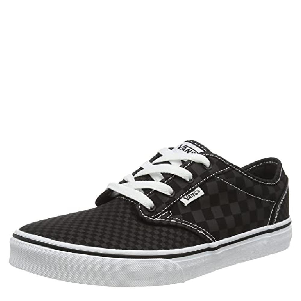 VANS KIDS ATWOOD CHECKER LACE TRAINER - BLACK WHITE | Paul Byron Shoes ...