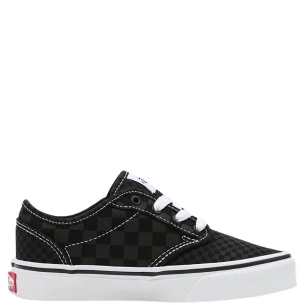 VANS KIDS ATWOOD CHECKER LACE TRAINER - BLACK WHITE | Paul Byron Shoes ...