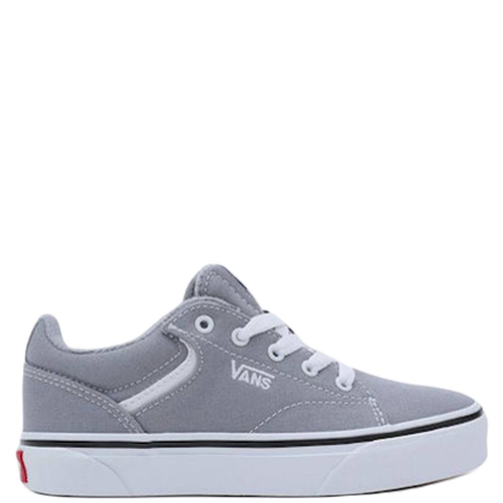 VANS KIDS SELDAN LACE TRAINER - GREY WHITE | Paul Byron Shoes | Ireland