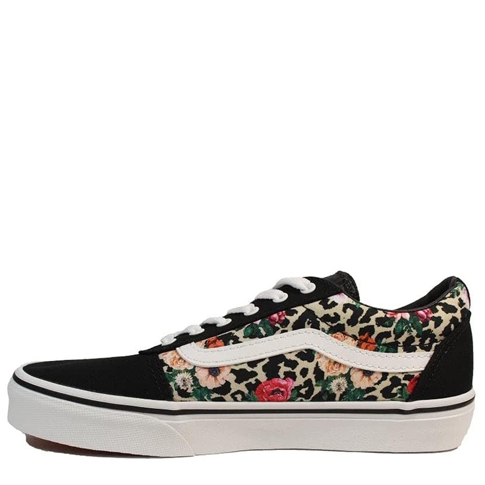 VANS GIRLS WARD LACE TRAINER - BLACK MULTI | Paul Byron Shoes | Ireland
