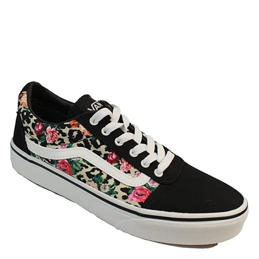 VANS GIRLS WARD LACE TRAINER - BLACK MULTI | Paul Byron Shoes | Ireland