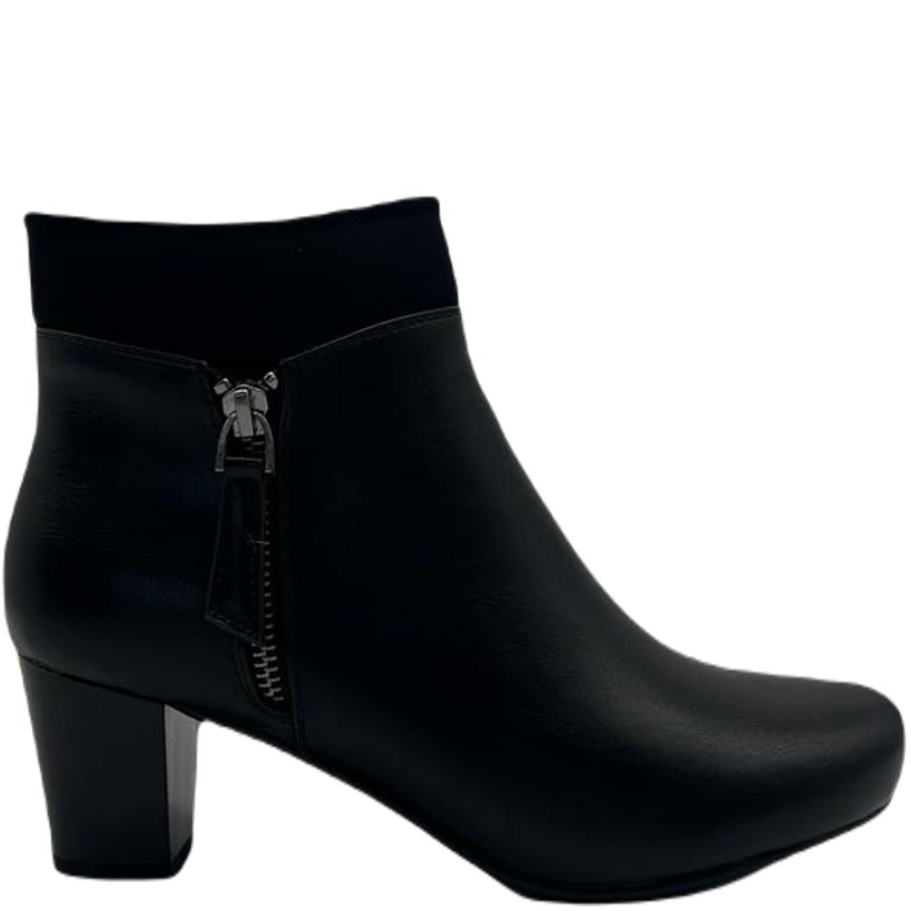 REDZ WOMENS ZIP ANKLE BOOT - BLACK | Paul Byron Shoes | Ireland