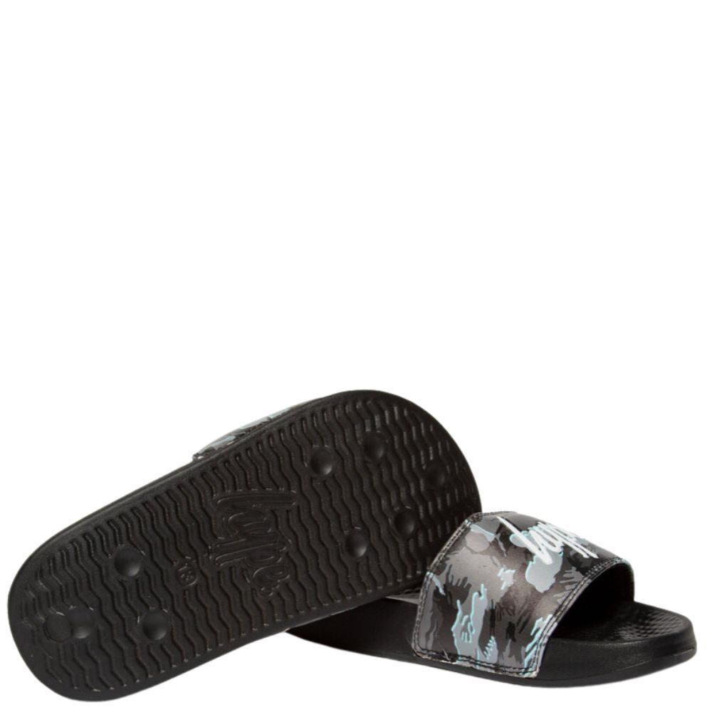 HYPE CAMOUFLAGE SLIDER - GREY | Paul Byron Shoes | Ireland