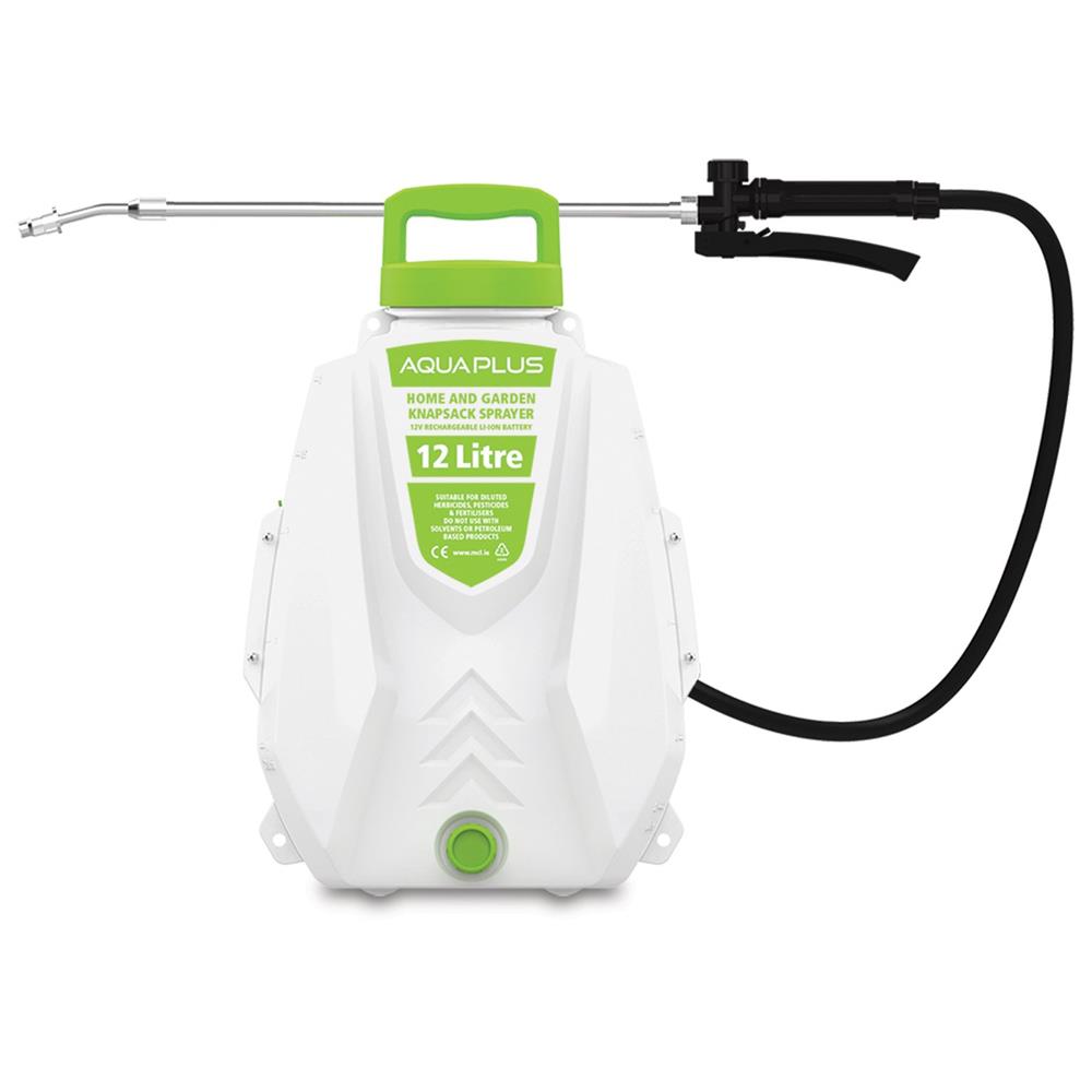 AquaPlus 12v Rechargeable Knapsack Sprayer 12L with Lithium Battery ...