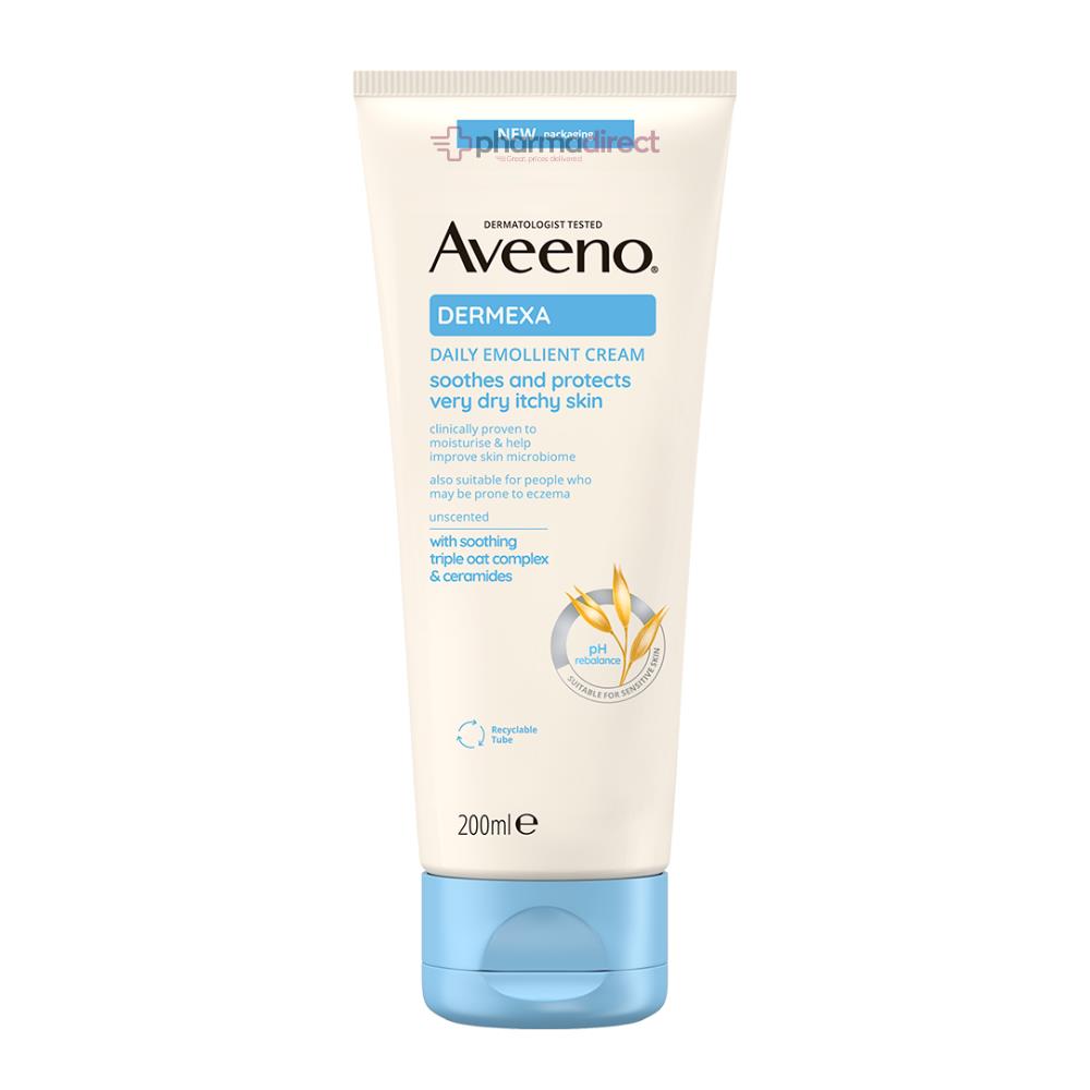 Aveeno Dermexa Emollient Cream 200ML | PharmaDirect.ie
