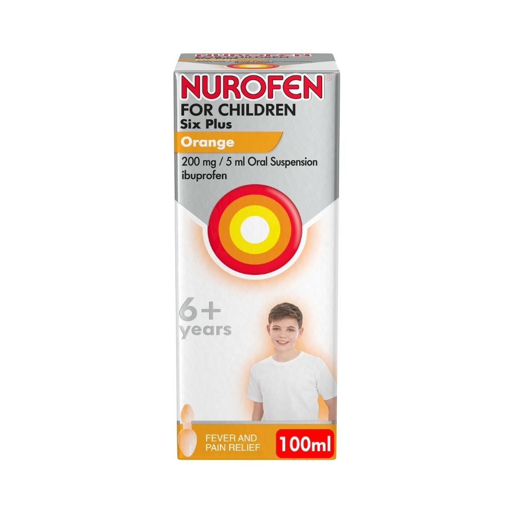 Nurofen For Children Six Plus Orange Suspension 100ml