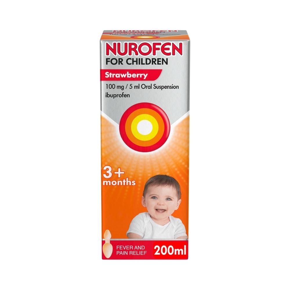 Nurofen For Children - 3 Months Plus Strawberry 100MG/5ML Oral ...