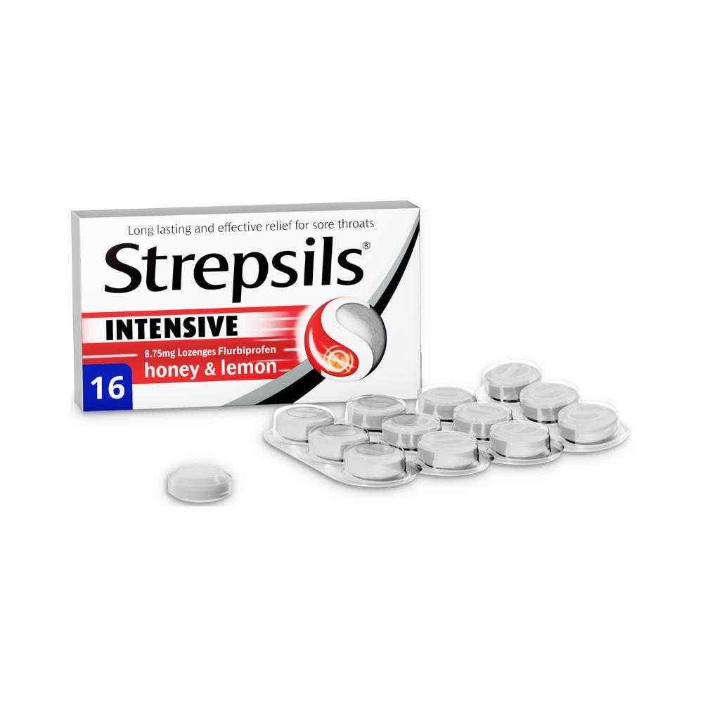 Strepsils Intensive Honey & Lemon Lozenges 16s