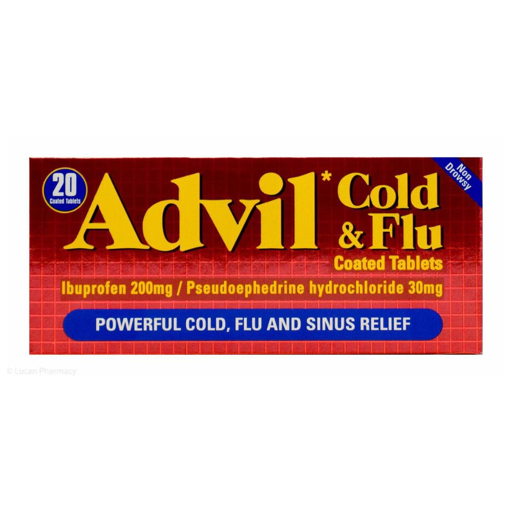 Advil 200mg Cold & Flu Tablets 20 Pack