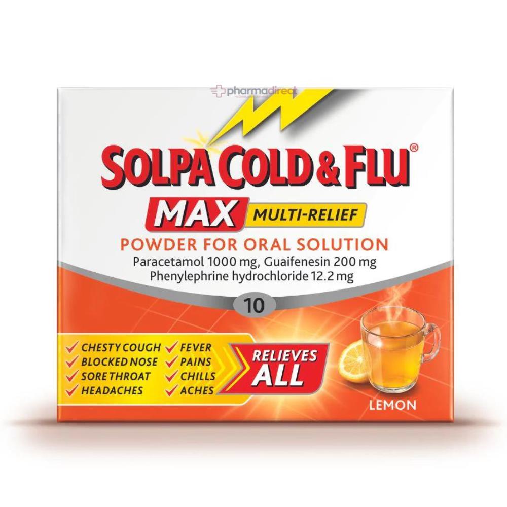 Solpa Cold & Flu Max- 10 Sachets
