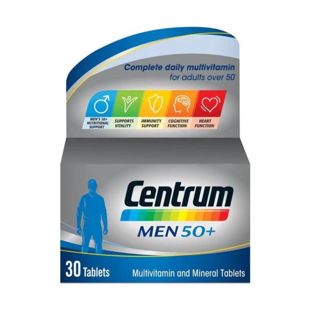 Centrum Men Multivitamin 50+ - 30 Tablets | Pharmadirect | Killarney ...