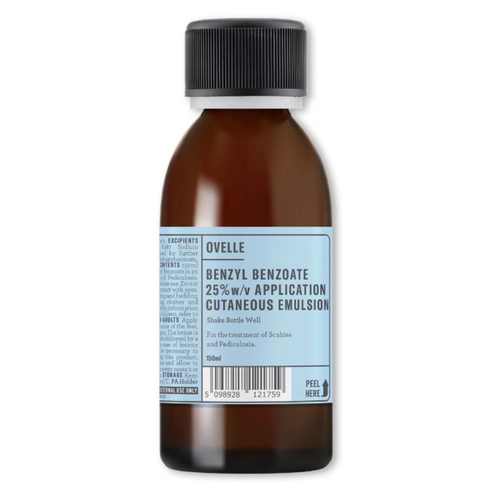 Benzyl Benzoate 25% x/v Application Cutaneous Emulsion 150ml