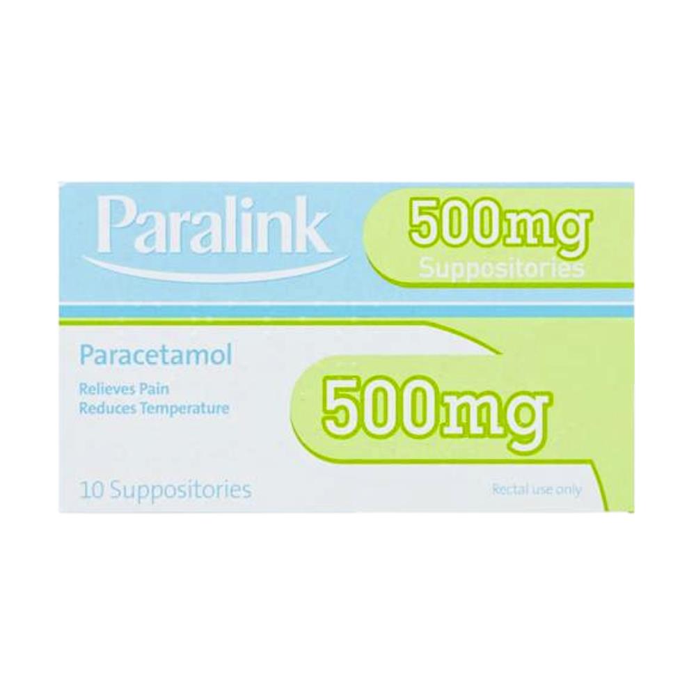 Paralink 500mg Paracetamol - 10 Suppositories | Pharmadirect ...