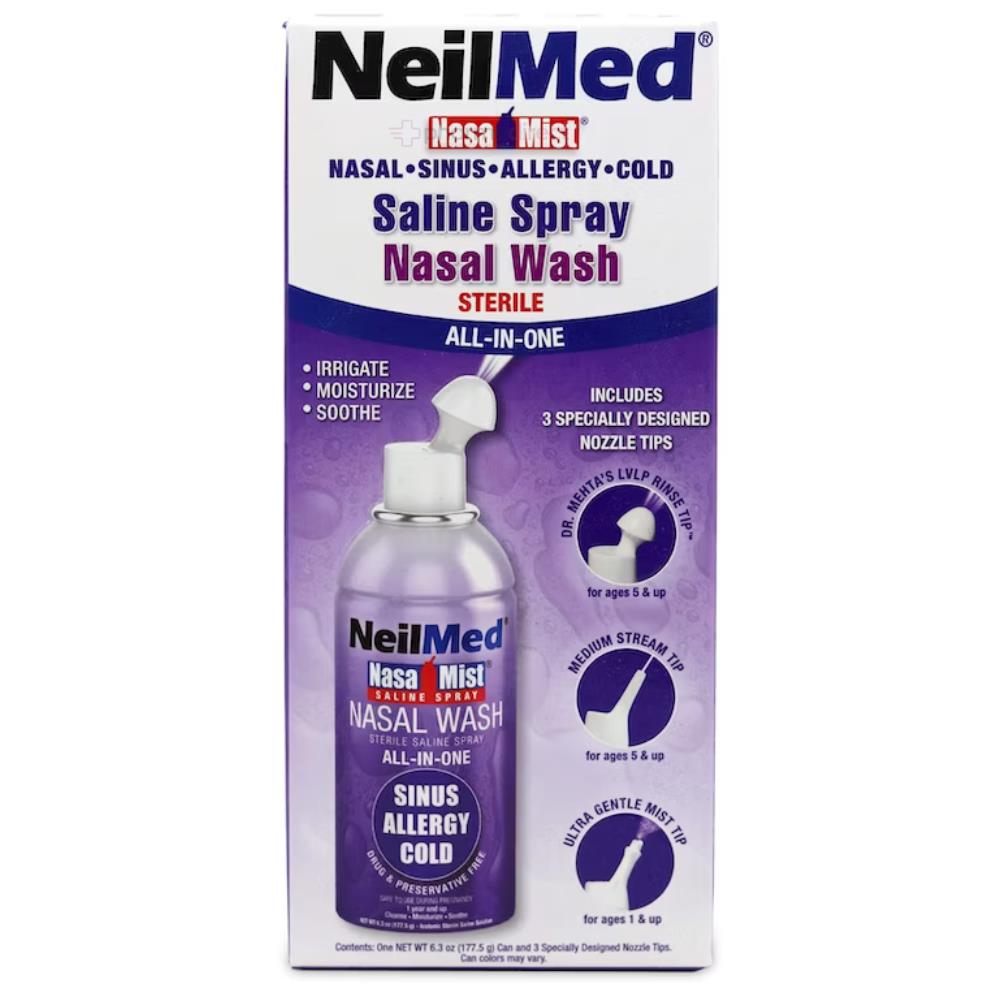 NeilMed All-in-One Saline Spray Nasal Wash