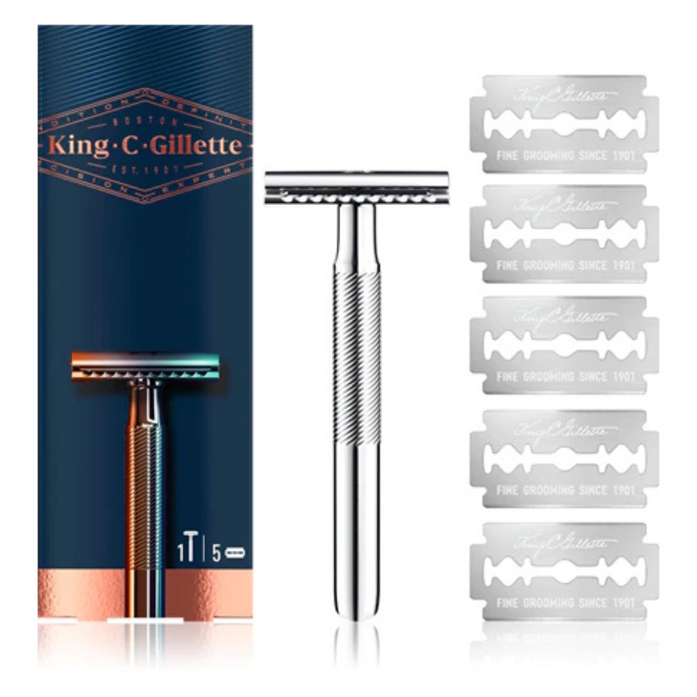 King C Gillette Double Edge Razor + 5 Blades | Pharmadirect | Killarney ...