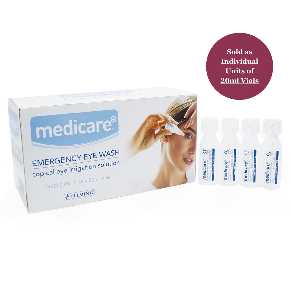 Medicare Emergency Eye Wash 1x20ml Vial | Pharmadirect | Killarney | Co ...