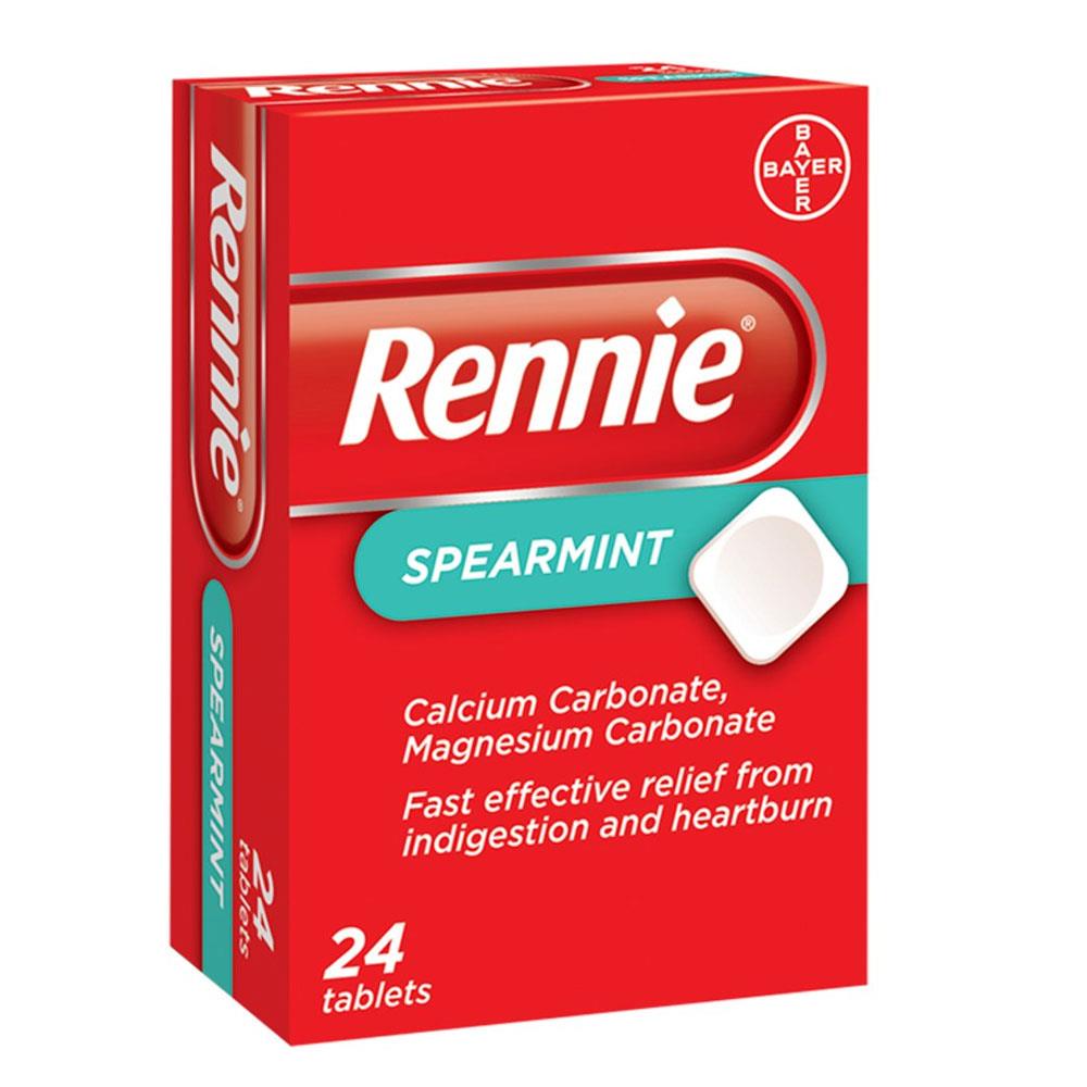 RENNIE SPEARMINT CHEWABLE 24 TABLETS | Molloys Pharmacy | Ireland