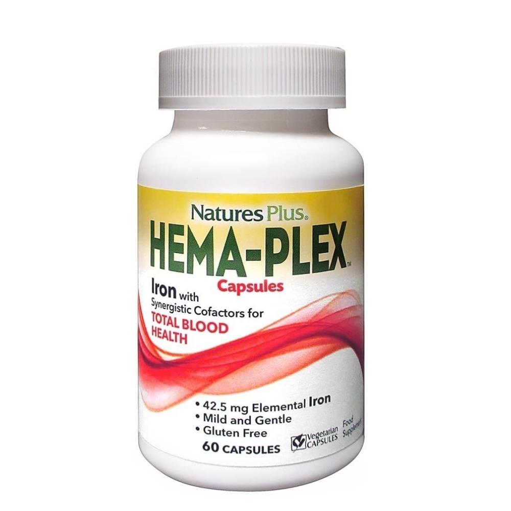 NATURES PLUS HEMA-PLEX 60 VEGAN CAPSULES | Molloys Pharmacy | Ireland
