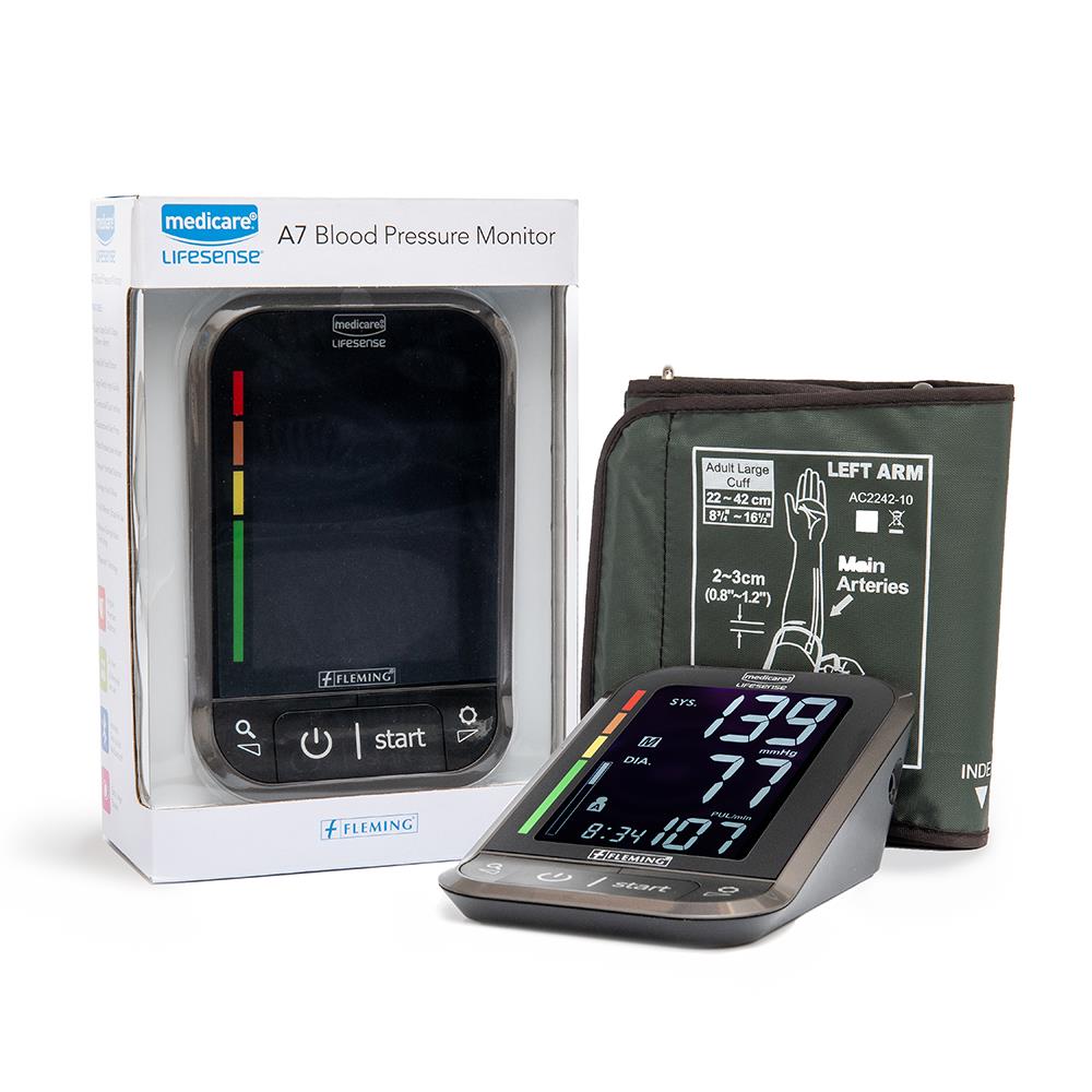 MEDICARE LIFESENSE A7 UPPER ARM BLOOD PRESSURE MONITOR | Molloys ...