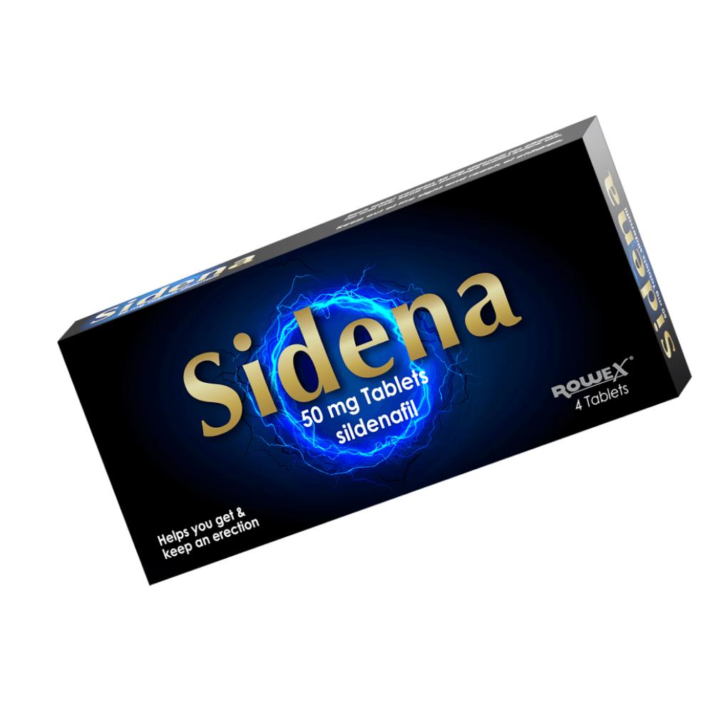 Sidena 50mg - 4 Tablets - Male Performance Support - Molloys Pharmacy