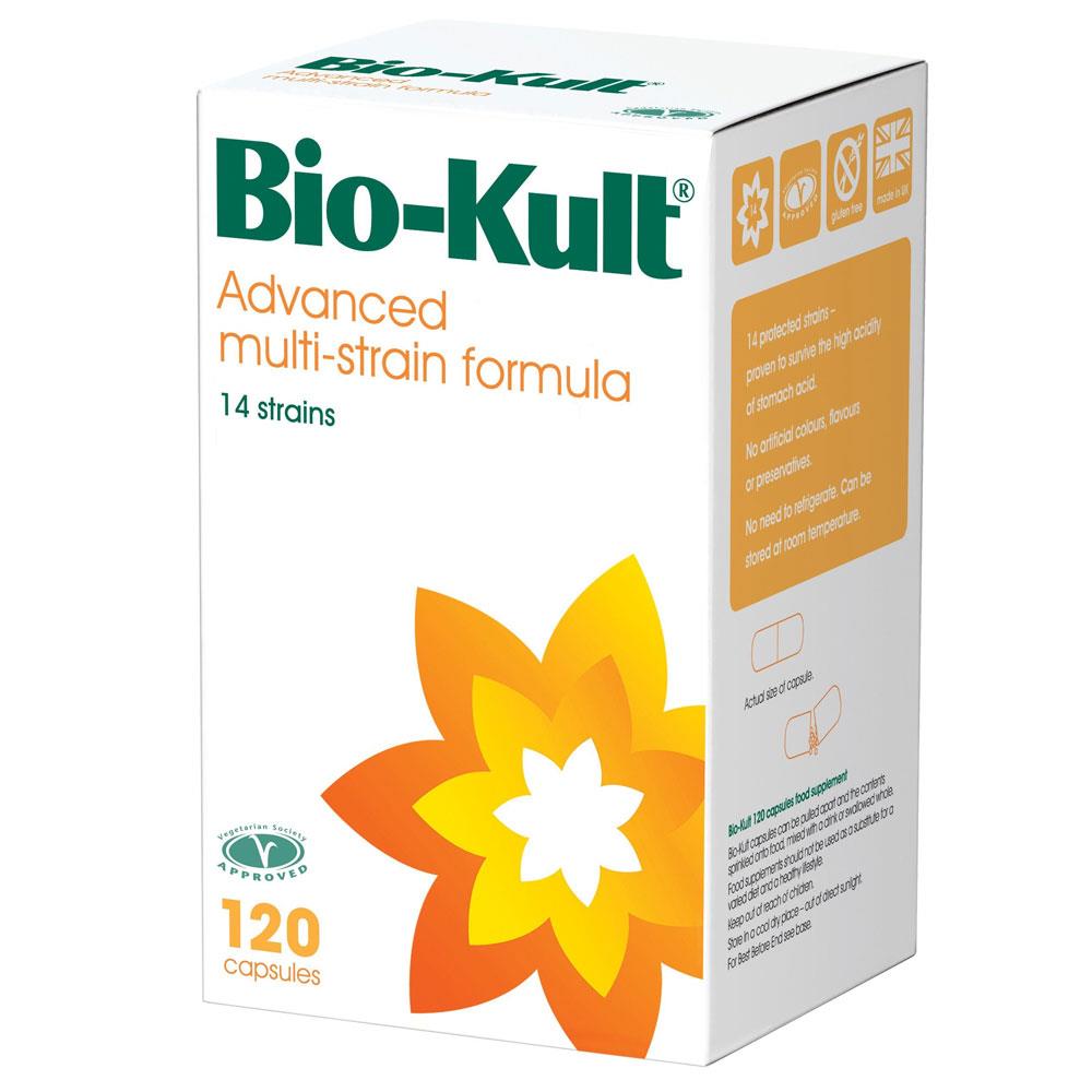 BIOKULT ADVANCED MULTI STRAIN FORMULATION PROBIOTIC 120 CAPSULES ...