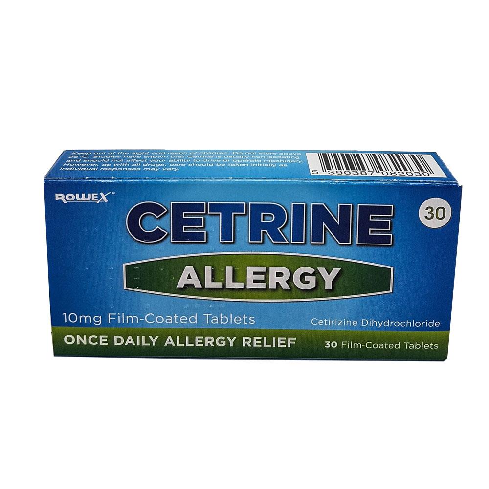 CETRINE ALLERGY TABLETS 10MG 30 TABLETS | Molloys Pharmacy | Ireland
