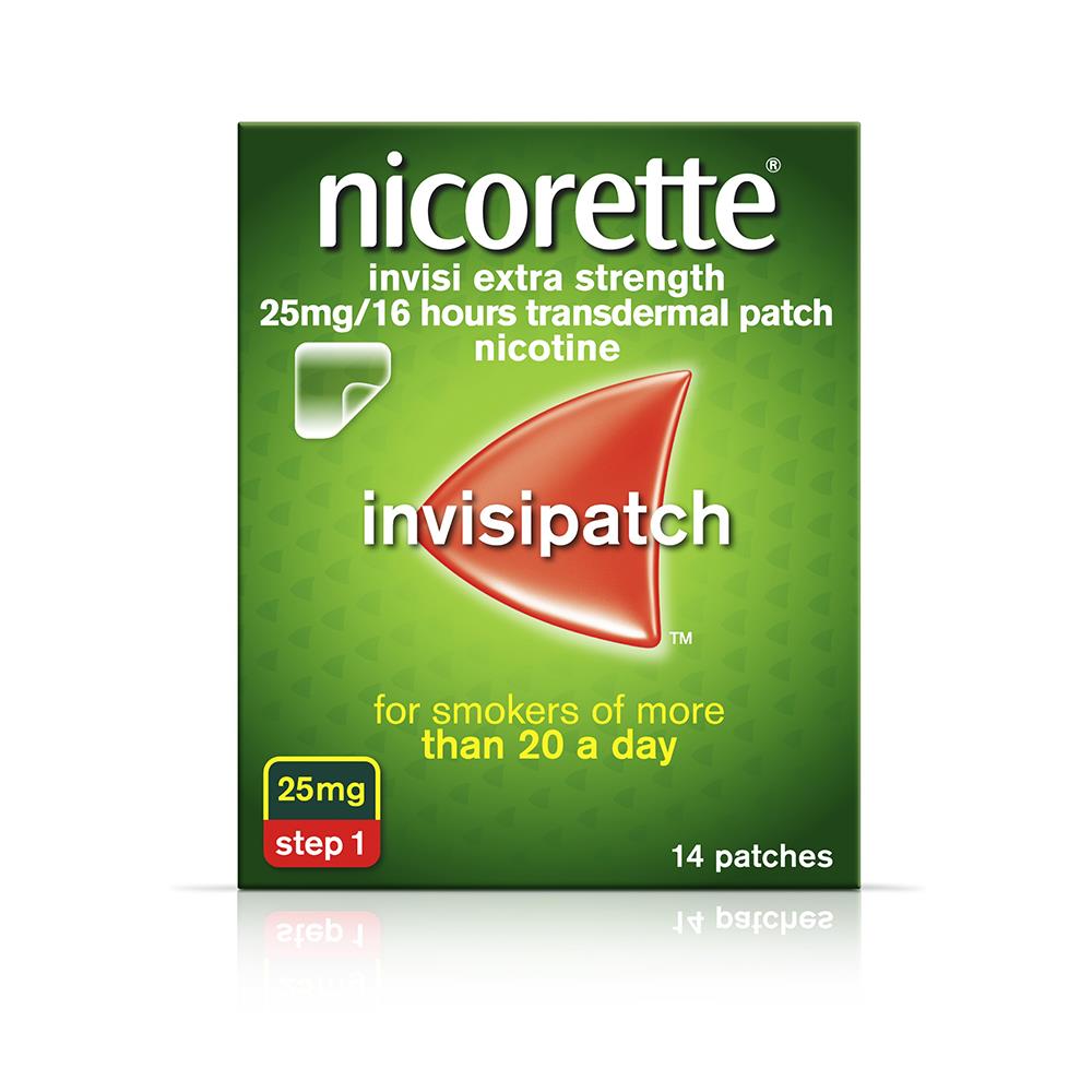 NICORETTE INVISIPATCH 25MG 14 PATCHES | Molloys Pharmacy | Ireland