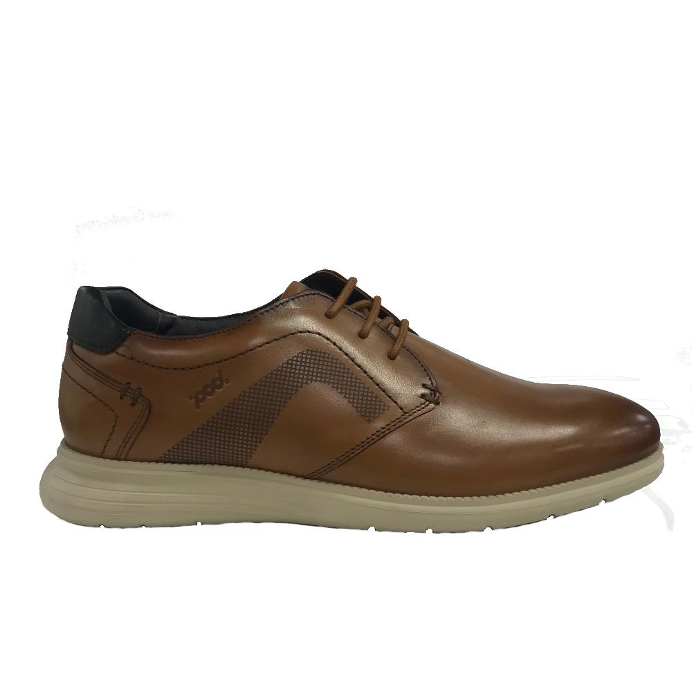POD ASTON CASUAL IN STOCK LARGE SIZES-COGNAC | PhillipsShoes.ie