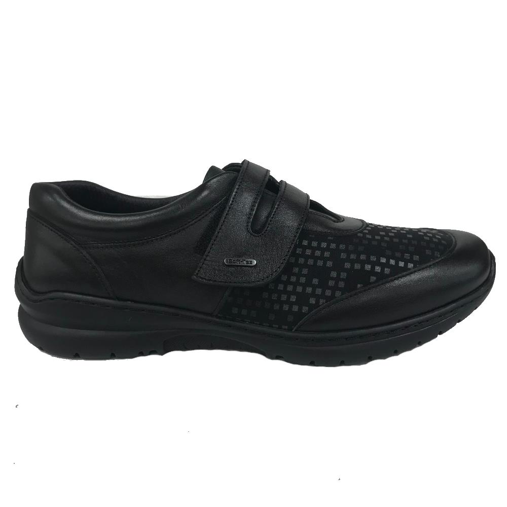 SOFTMODE CARA THE BUNION Velcro Shoe-BLACK | PhillipsShoes.ie